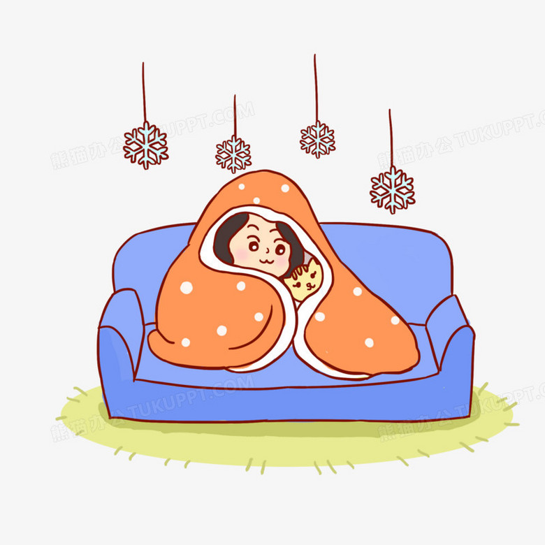 小雪立冬冬季手绘卡通元素PNG图片素材下载 手绘PNG 熊猫办公