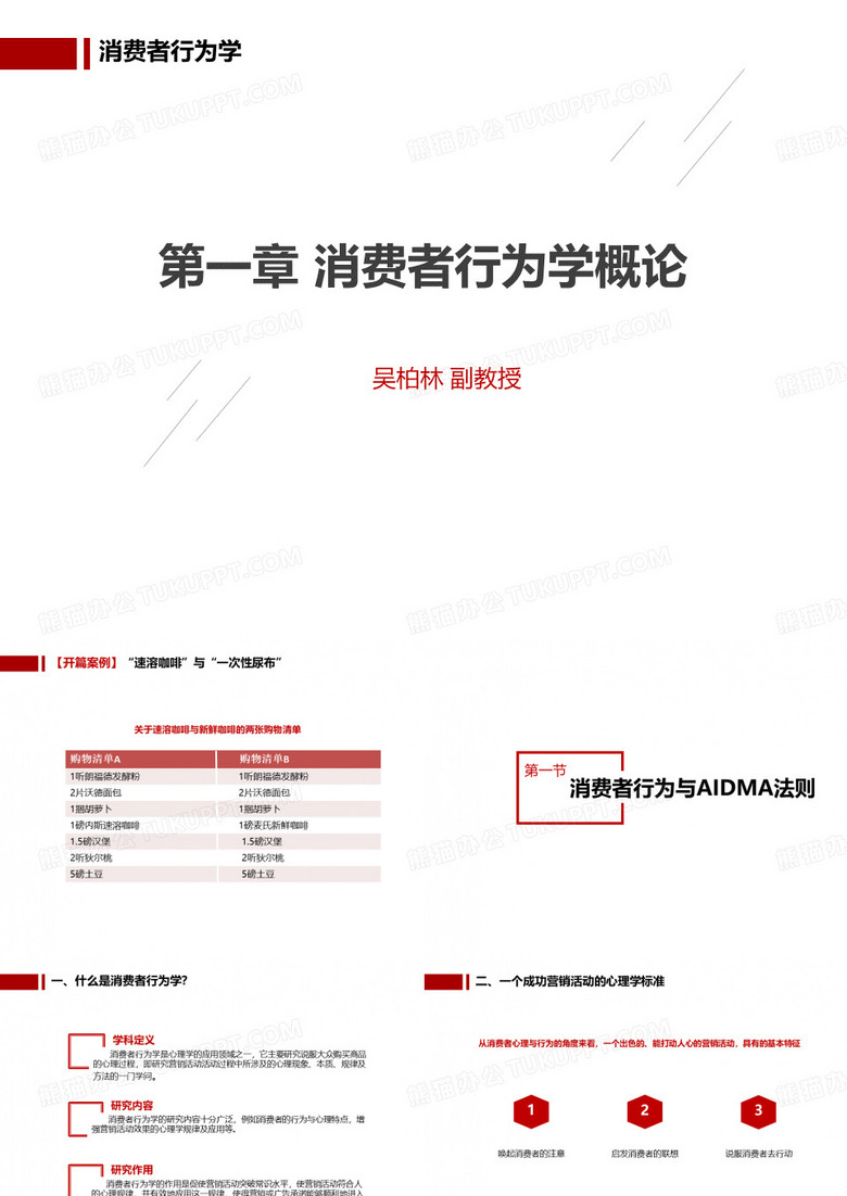 消费者行为学PPT模板下载 编号qnxpxxdq 熊猫办公