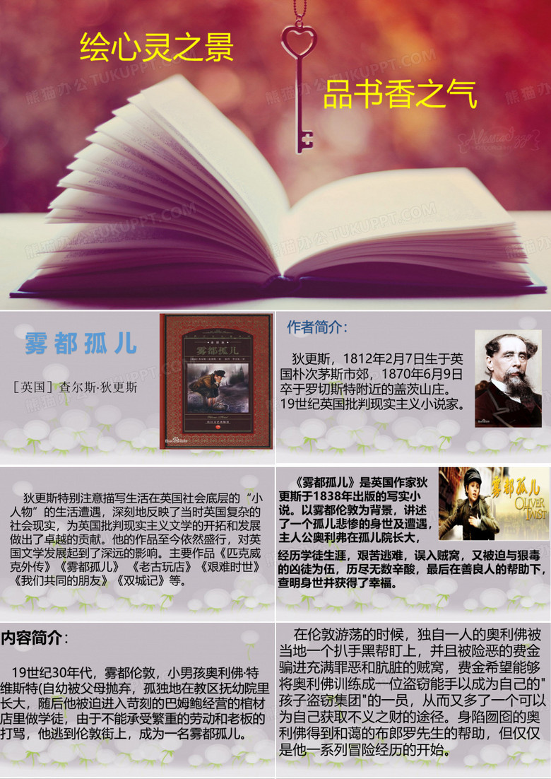 雾都孤儿PPT模板下载 编号lkkobggl 熊猫办公
