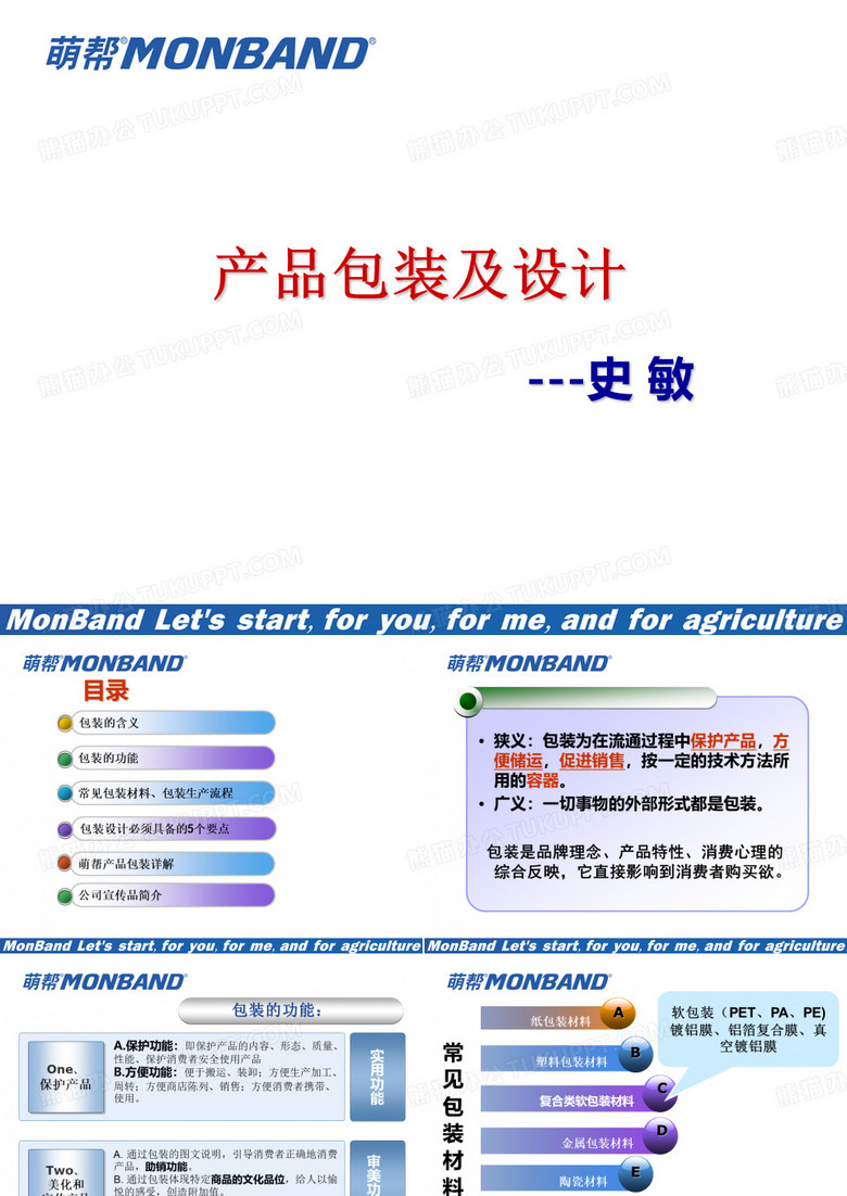 产品包装及设计PPT模板下载 编号qexpwnwa 熊猫办公