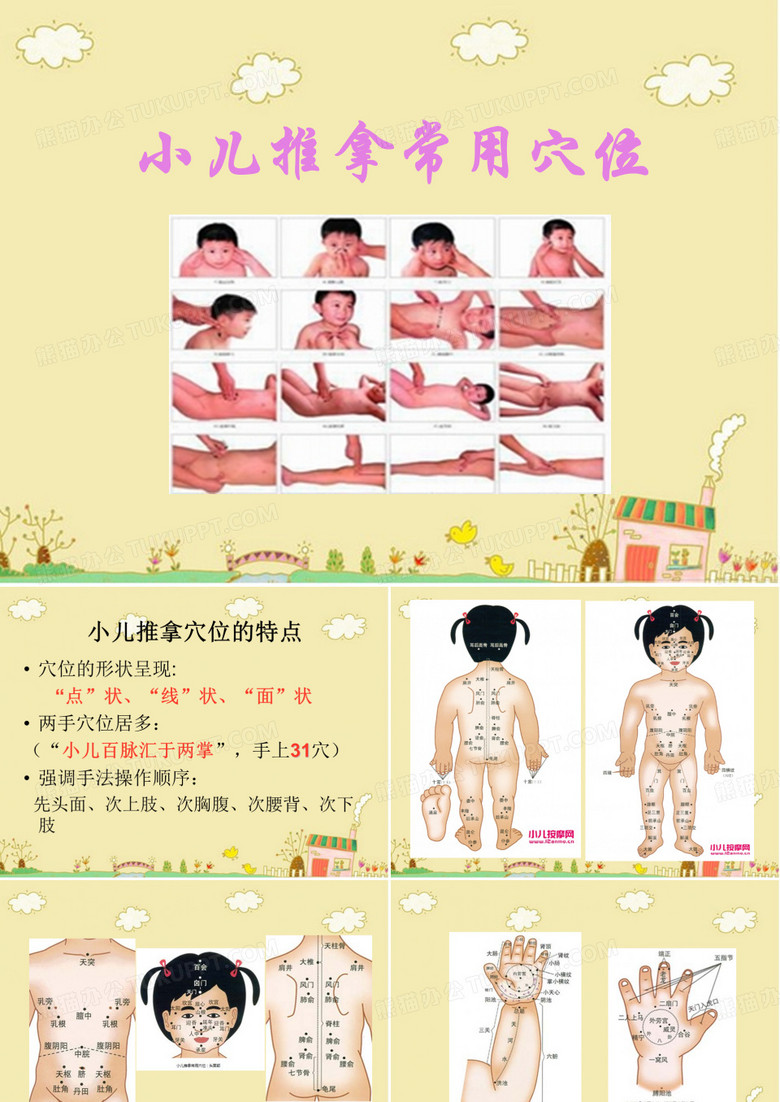小儿推拿课件小儿推拿常用穴位PPT模板下载 编号qorkdyzb 熊猫办公