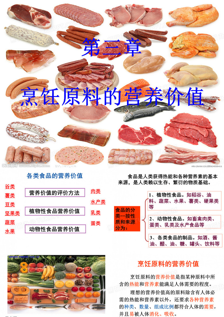 烹饪营养学 烹饪原料的营养价值PPT模板下载 编号lgprnowe 熊猫办公