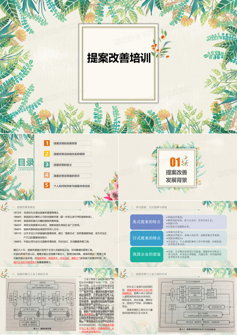 提案改善培训PPT模板下载 编号qnrxwnzj 熊猫办公