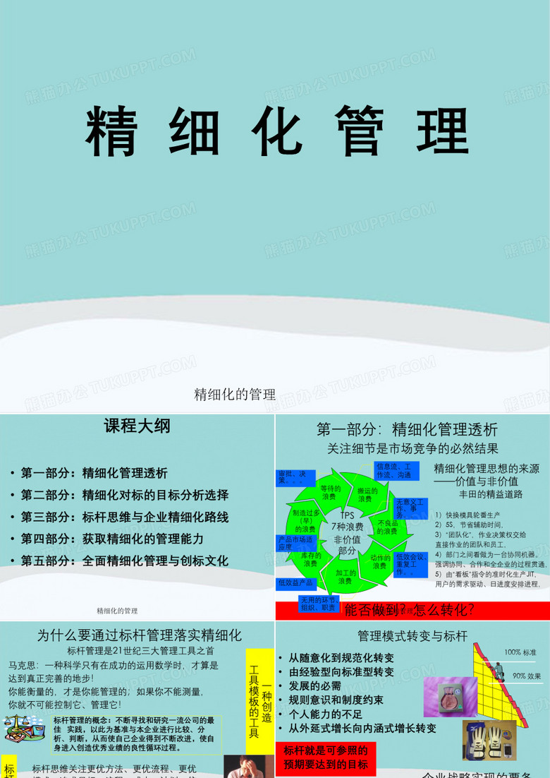 精细化的管理PPT模板下载 编号ljmdvxgr 熊猫办公