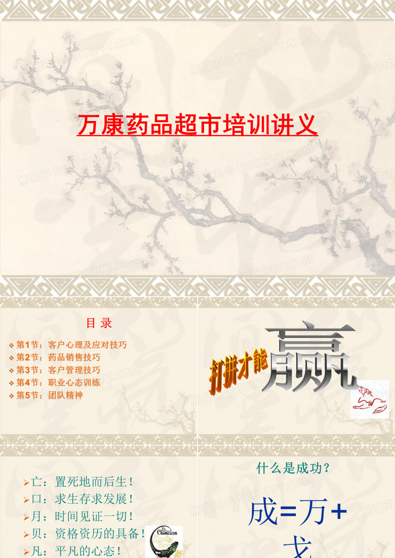 药店店员培训PPT模板下载 编号qxopygny 熊猫办公