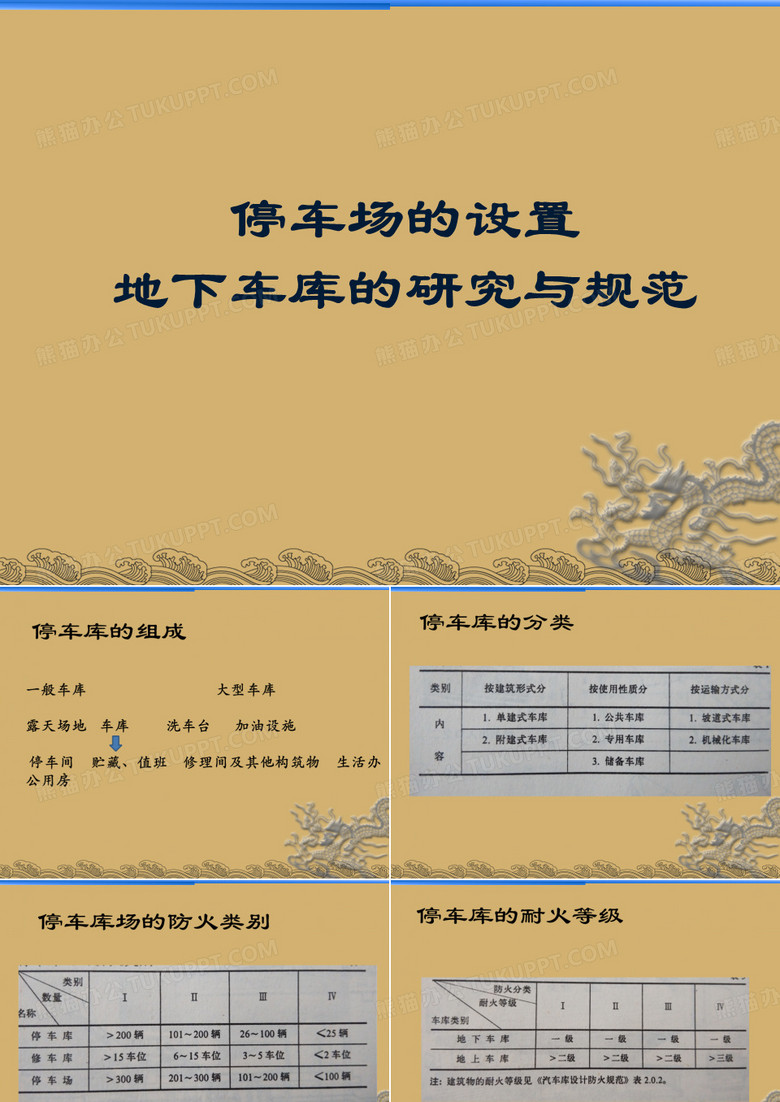 停车场规范PPT模板下载 编号qzkayvyz 熊猫办公