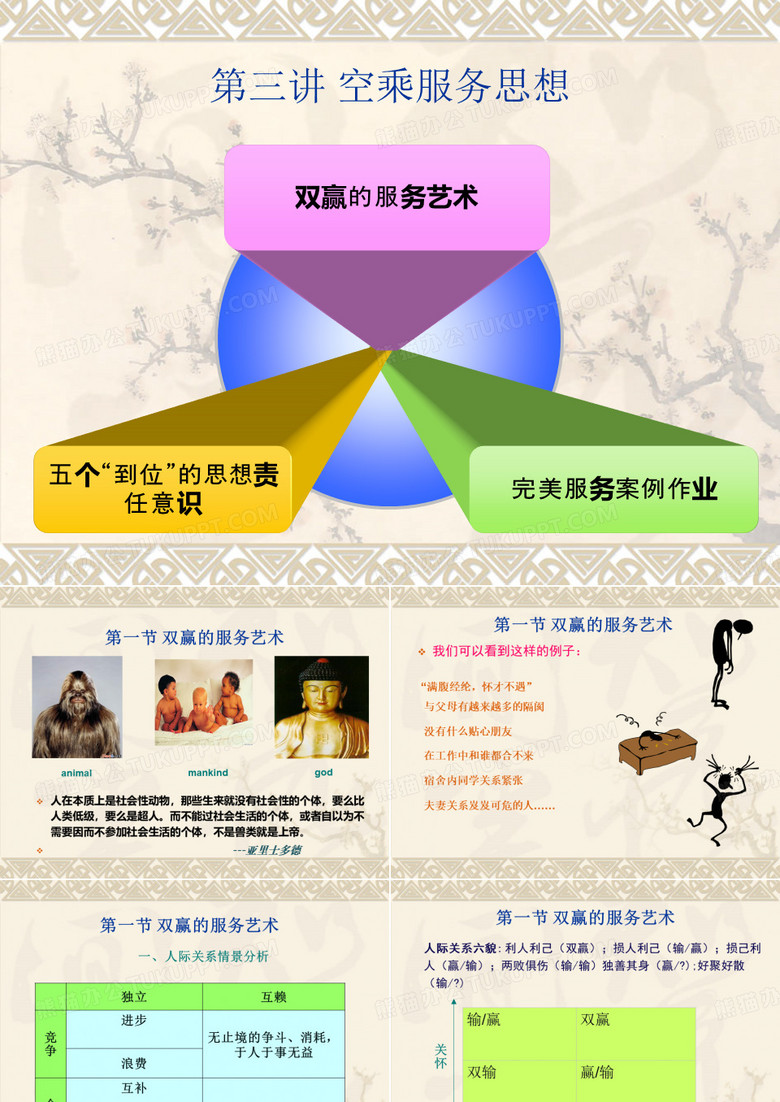 空乘服务概述 空乘服务思想PPT模板下载 编号qyxdmpbo 熊猫办公