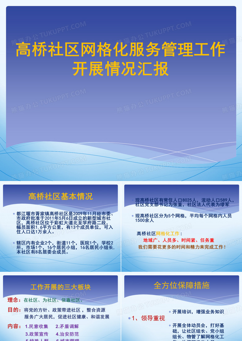 网格化管理PPT模板下载 编号lyanpjpb 熊猫办公