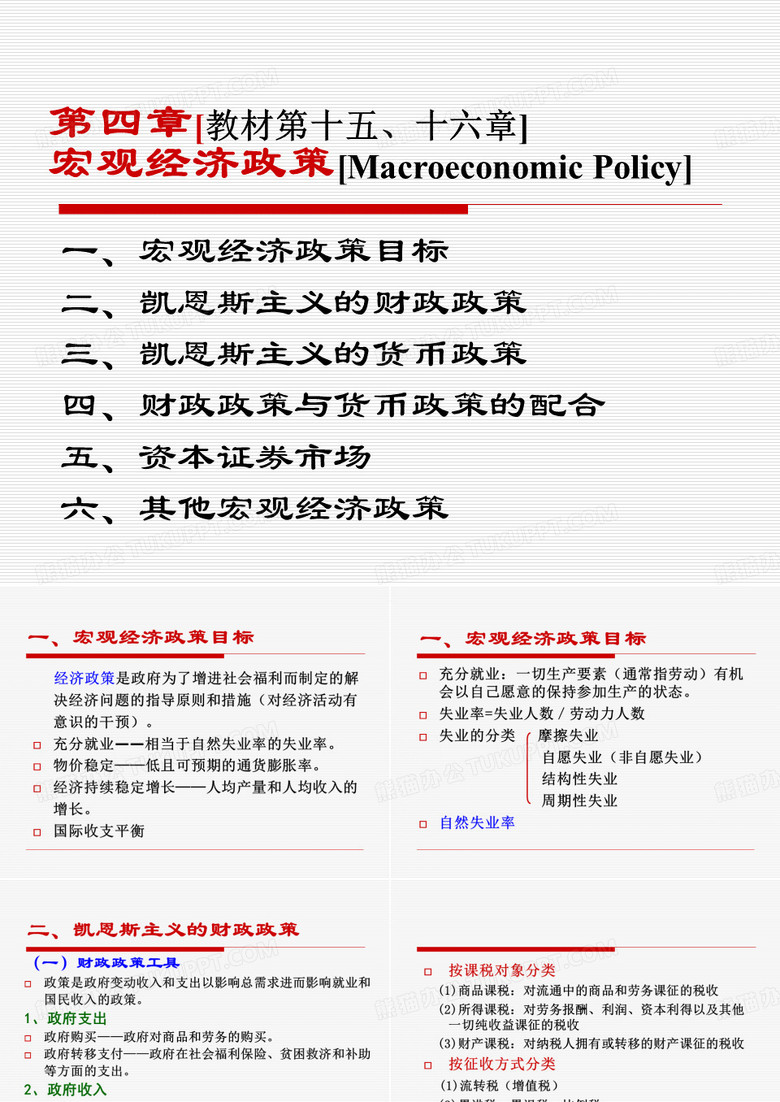 宏观经济学宏观经济政策PPT模板下载 编号qbkvxzao 熊猫办公