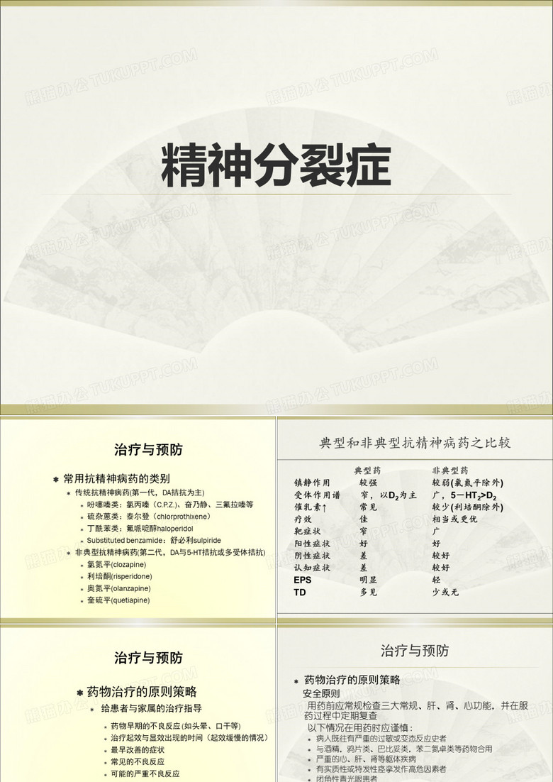 精神分裂症PPT模板下载 编号qegveoxr 熊猫办公