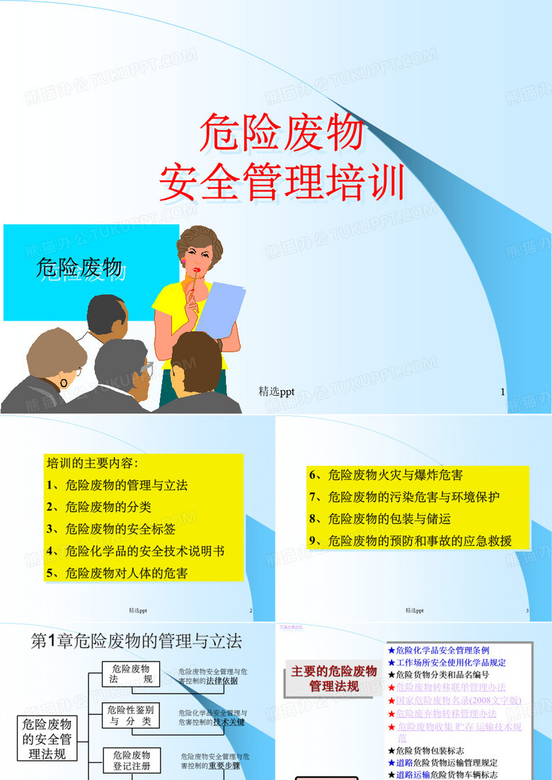 危险废物培训PPT模板下载 编号lzrwgjwb 熊猫办公