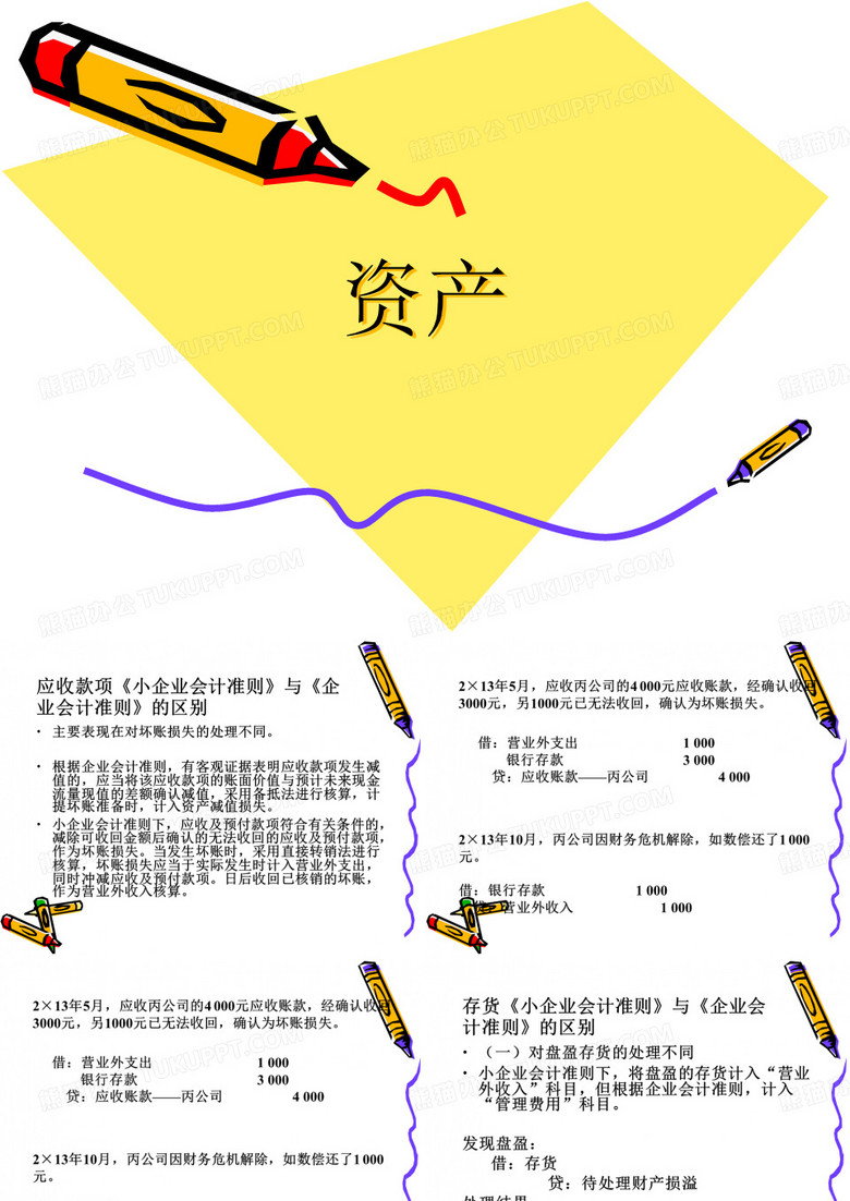 资产负债PPT模板下载 编号lnyjydbv 熊猫办公
