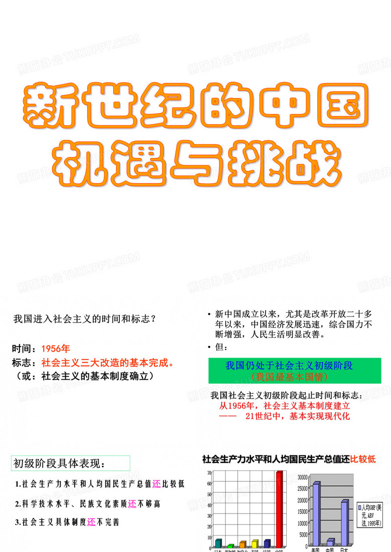 机遇与挑战颖PPT模板下载 编号qobgbvpj 熊猫办公