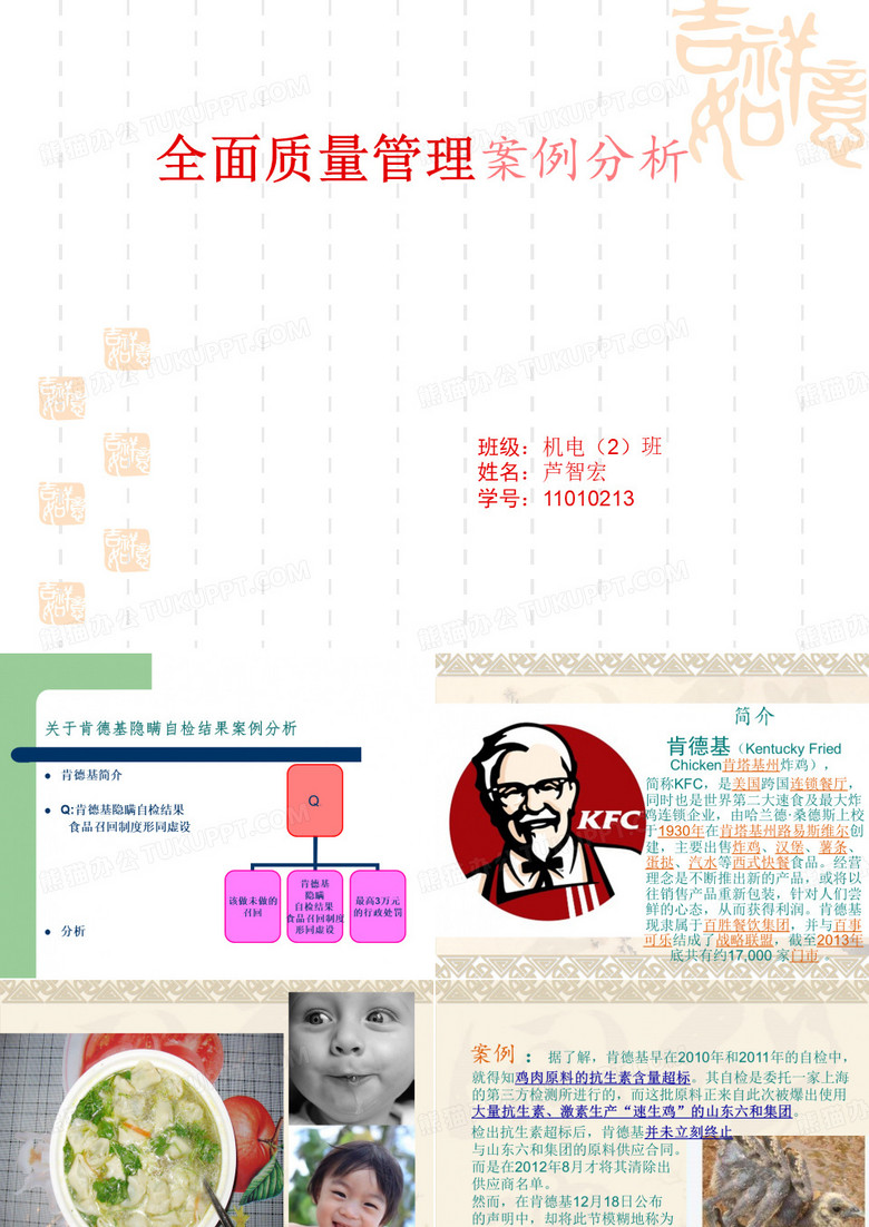 全面质量管理案例分析PPT模板下载 编号lbbgxmrw 熊猫办公