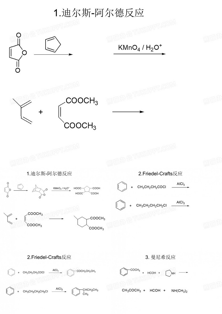 有机人名反应PPT模板下载 编号qpabxomo 熊猫办公