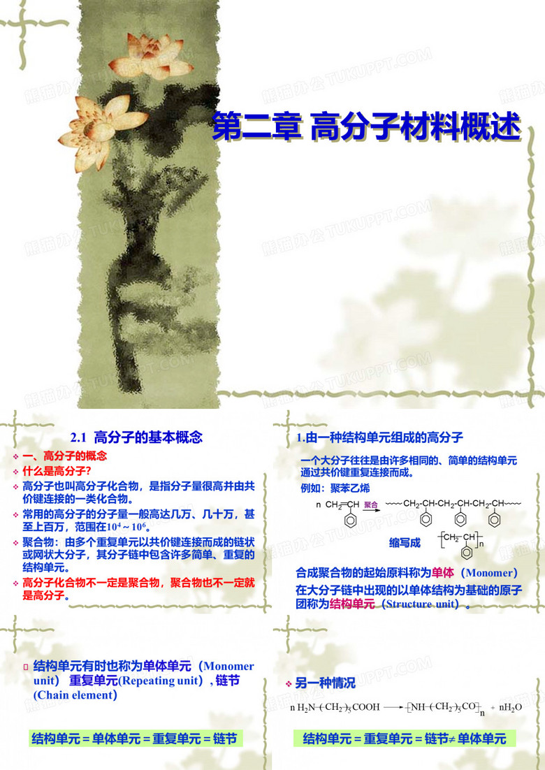 药用高分子材料 高分子材料概述PPT模板下载 编号qargzjey 熊猫办公