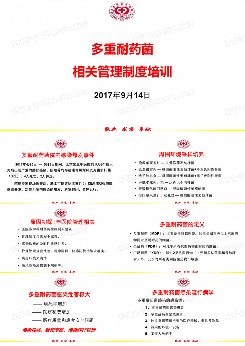 多重耐药菌培训PPT模板下载 编号lmrdmwpv 熊猫办公