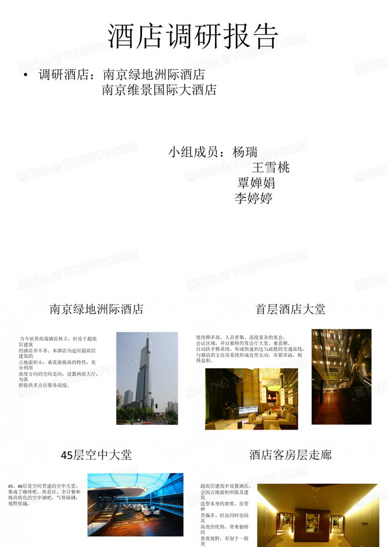酒店调研报告PPT模板下载 编号qapgjpbd 熊猫办公