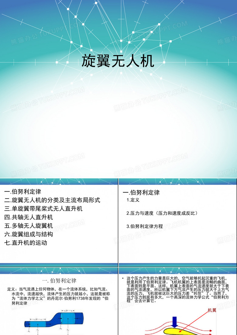 旋翼无人机教学 课件 PPT模板下载 编号lwabvbgb 熊猫办公