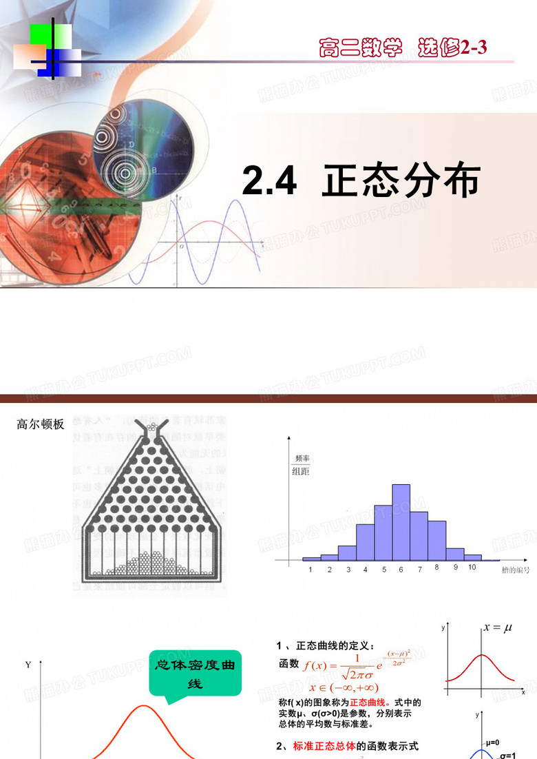 正态分布PPT模板下载 编号lgbnvpmz 熊猫办公