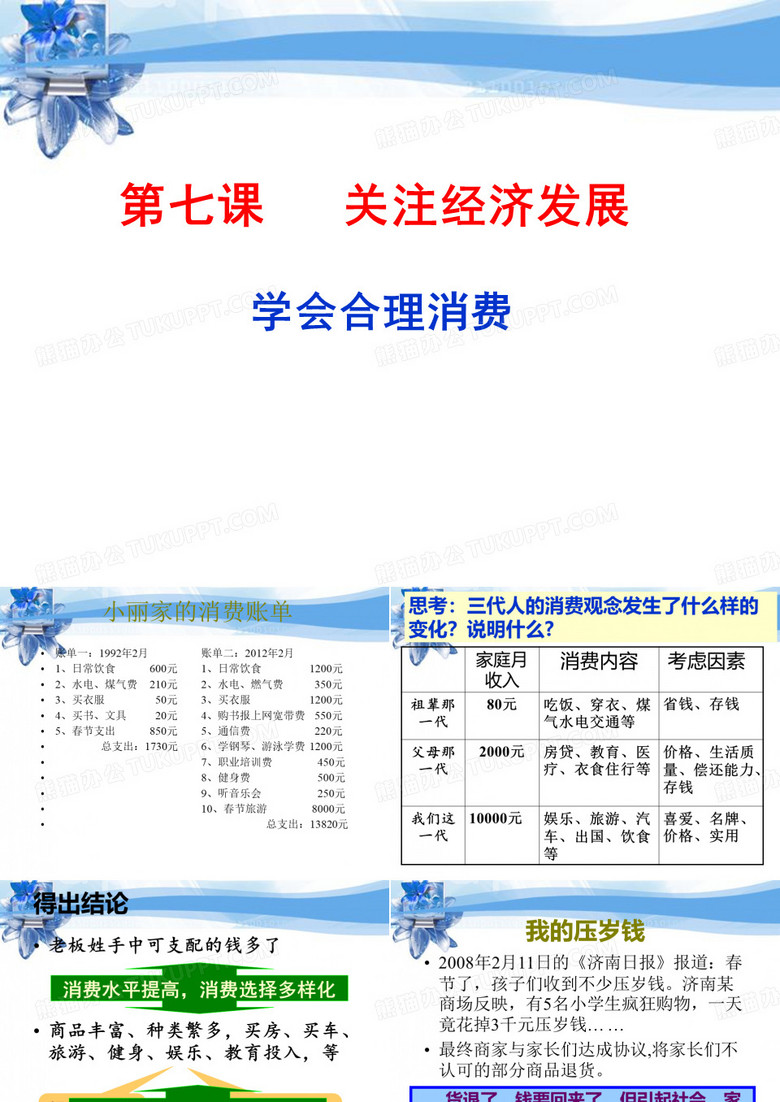 学会合理消费PPT模板下载 编号lmgdeyoy 熊猫办公