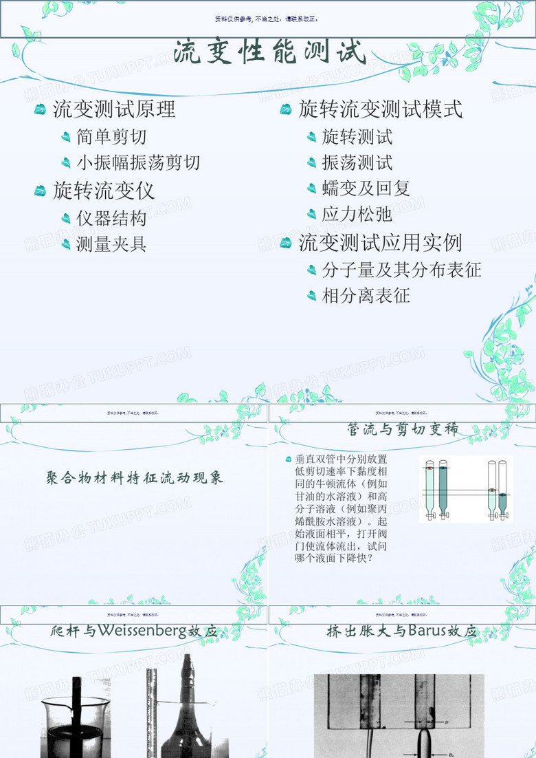 流变性能测试PPT模板下载 编号qmgmpaxy 熊猫办公
