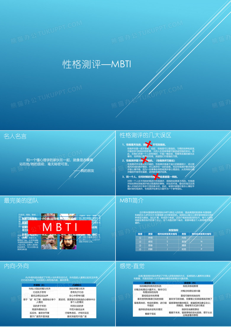 职业性格测试PPT模板下载 编号qjakpgkm 熊猫办公
