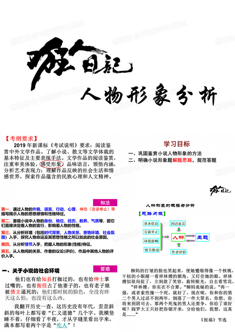 狂人日记PPT模板下载 编号qnjygbem 熊猫办公