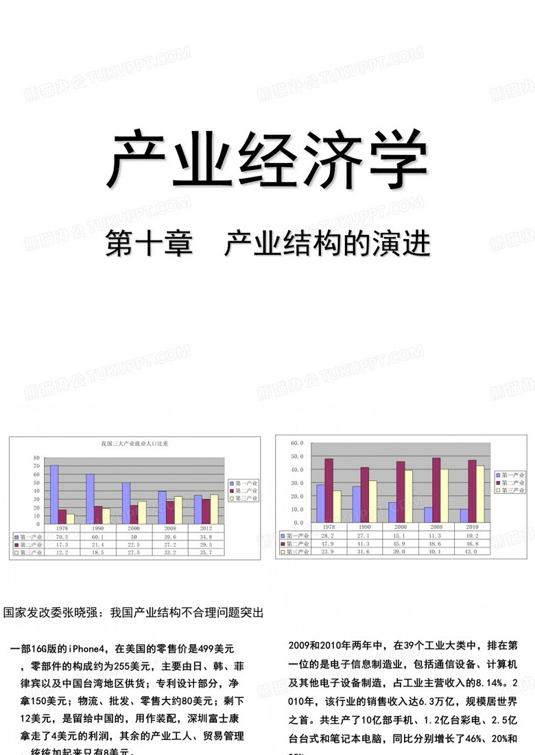 产业结构的演进PPT模板下载 编号lygjabzo 熊猫办公