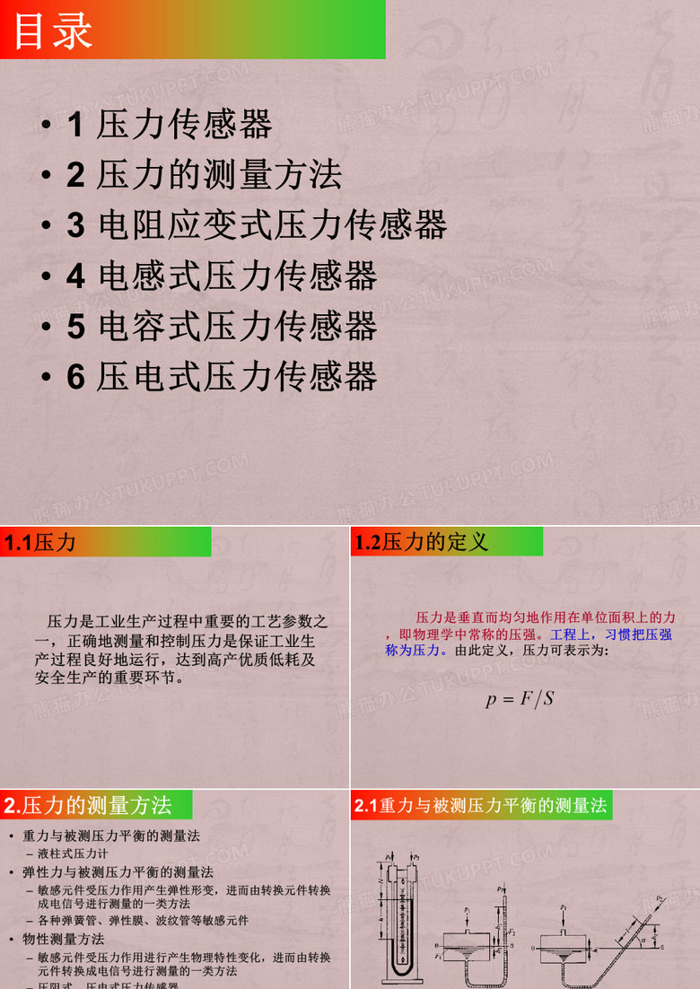 压力传感器PPT模板下载 编号ljexpmbo 熊猫办公