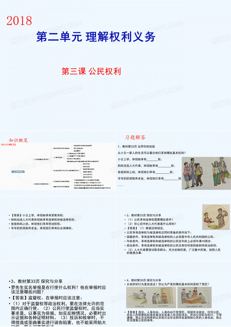 公民基本权利PPT模板下载 编号qpomeejw 熊猫办公