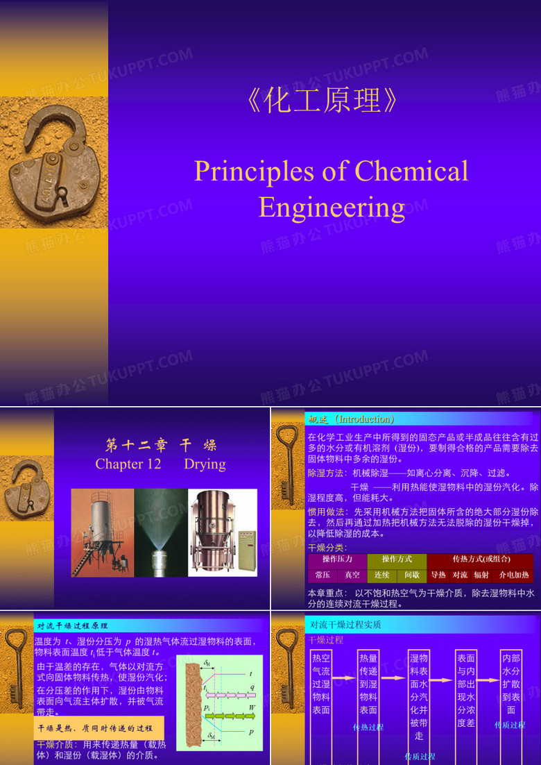 化工原理PPT模板下载 编号qddoyndr 熊猫办公
