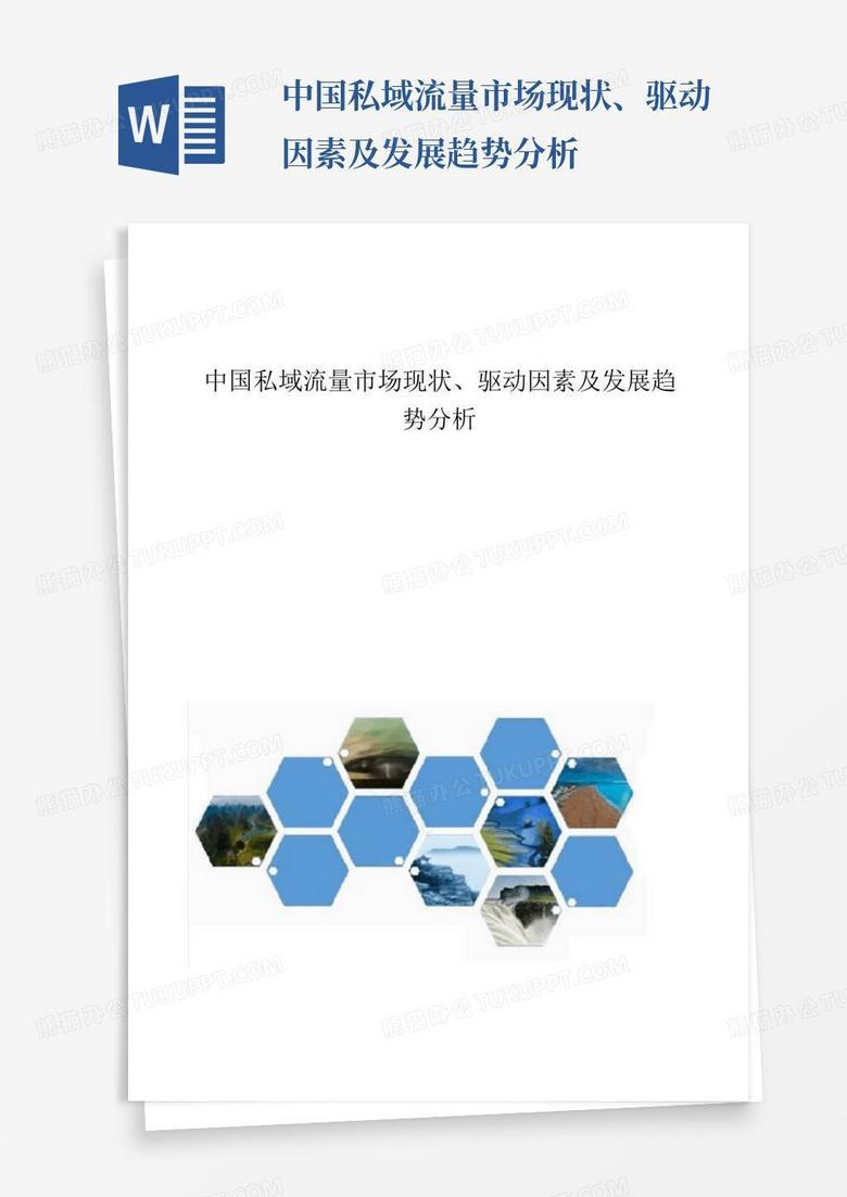 中国私域流量市场现状驱动因素及发展趋势分析Word模板下载 编号qzvroyya 熊猫办公