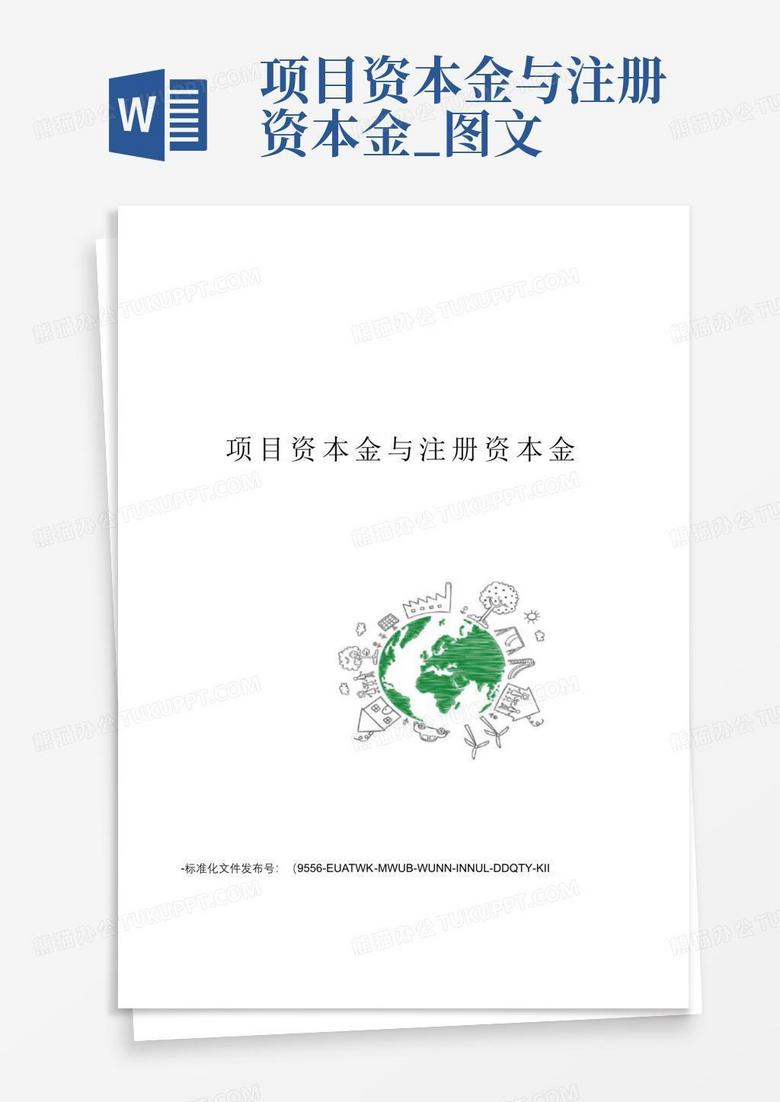 项目资本金与注册资本金 图文Word模板下载 编号lxyyxpej 熊猫办公