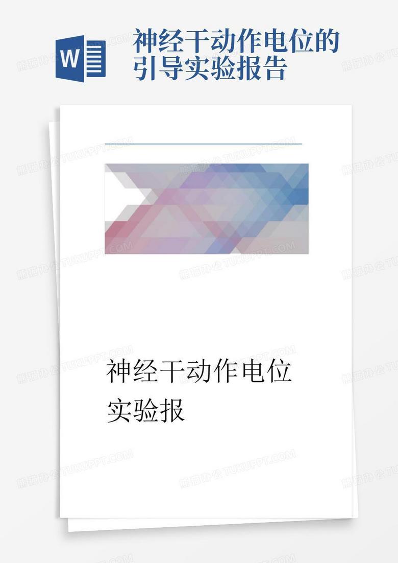 神经干动作电位实验报告Word模板下载 编号qzrbzord 熊猫办公