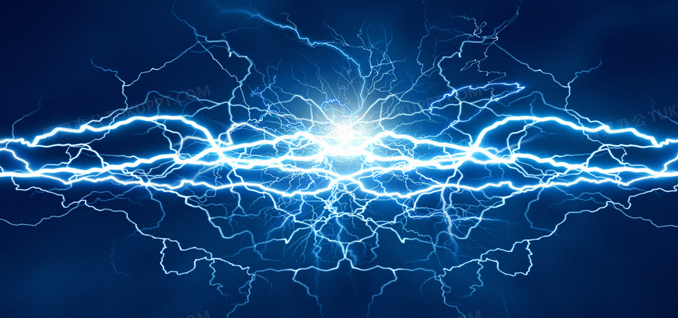 蓝色雷电背景背景图片素材免费下载_熊猫办公