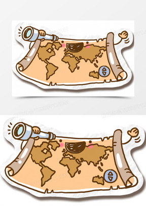 卡通地图素材_卡通地图图片_卡通地图素材图片下载_熊猫办公