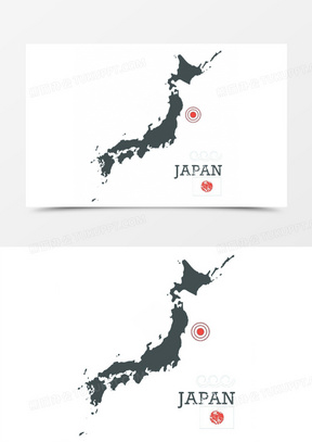 日本地图简约高清版下载_熊猫办公