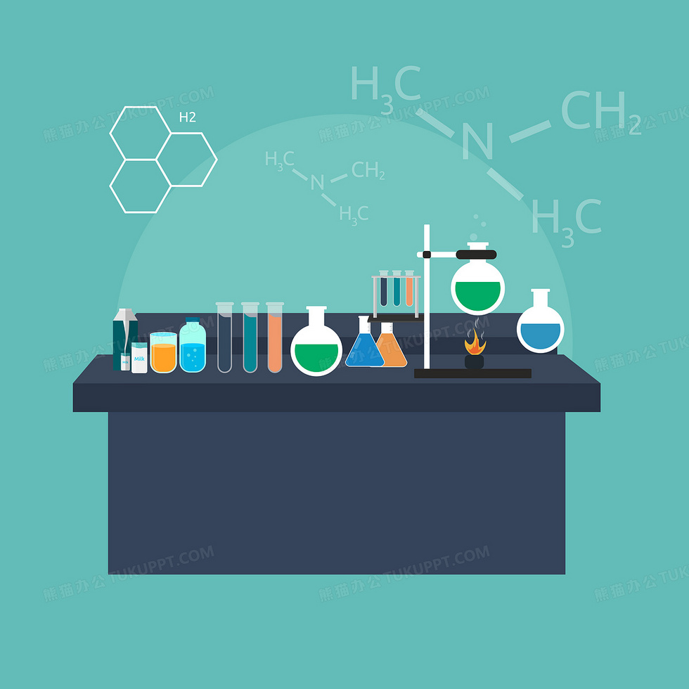 清新风格的化学实验素材背景背景图片素材免费下载_熊猫办公