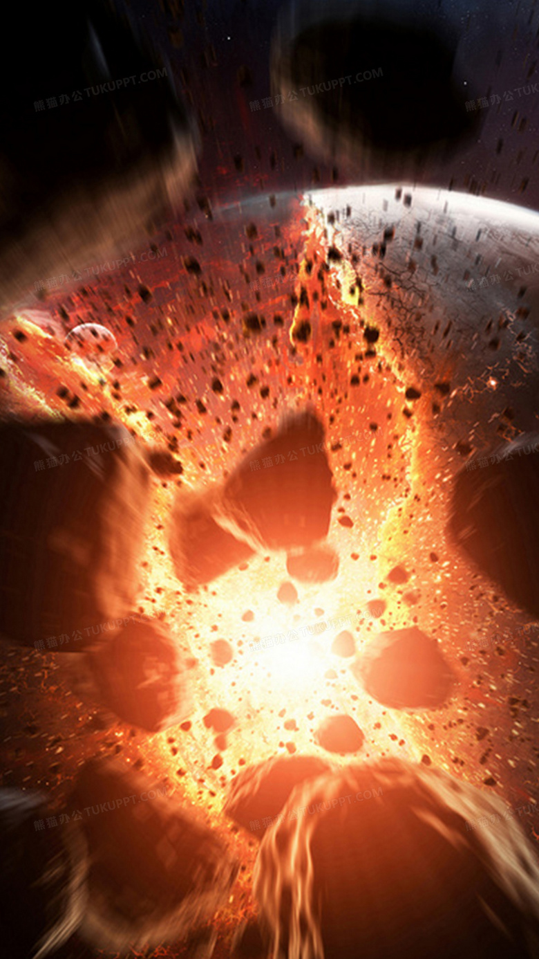 大气炫酷星球爆炸h5背景背景图片素材免费下载_熊猫办公