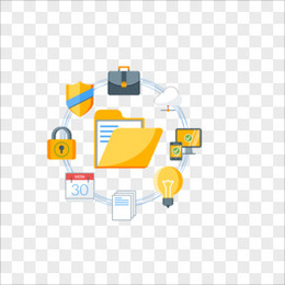 扁平矢量流程图标PNG图片素材下载_矢量图标PNG_熊猫办公