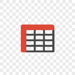 电子表格trendy-iconsPNG图片素材下载_表格PNG_熊猫办公