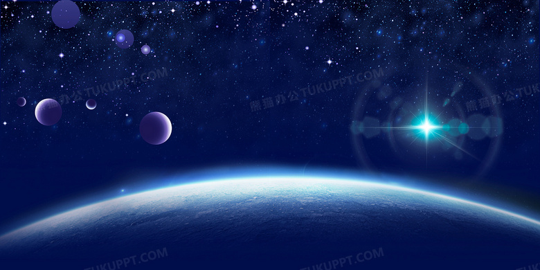 宇宙星球科技感背景背景图片素材免费下载熊猫办公