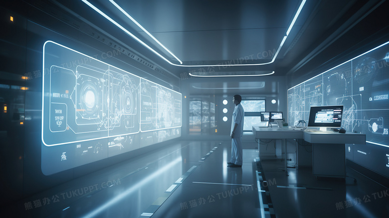 科技感人工智能实验室插画图片素材下载_jpg格式_熊猫办公