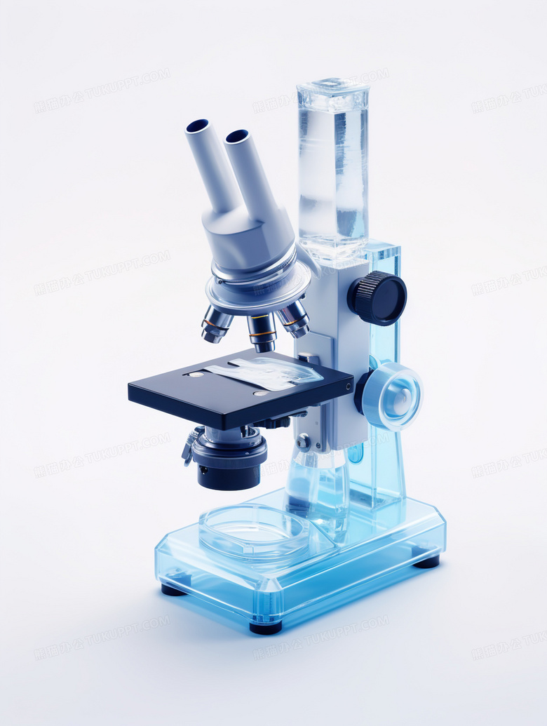 3d立体逼真实验室显微镜设备商务插画图片素材下载_jpg格式_熊猫办公