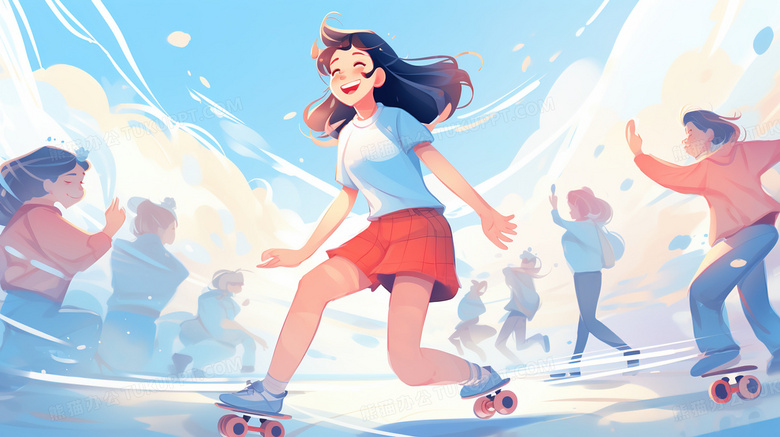 中国大学生运动会聚会插画图片素材下载_jpg格式_熊猫办公