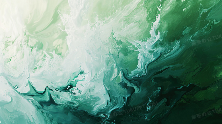 绿色抽象油画肌理插画图片素材下载_jpg格式_熊猫办公