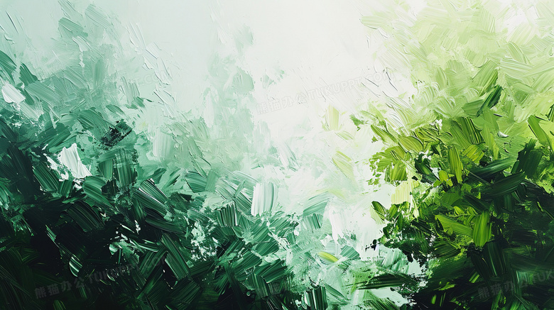 绿色抽象油画肌理插画图片素材下载_jpg格式_熊猫办公