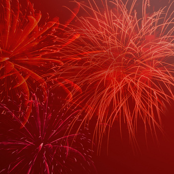 红色烟花背景图片大全_红色烟花背景素材下载_熊猫办公