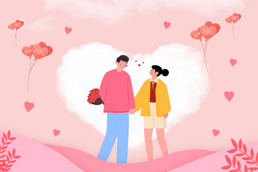 520情人节浪漫插画图片素材下载_psd格式_熊猫办公